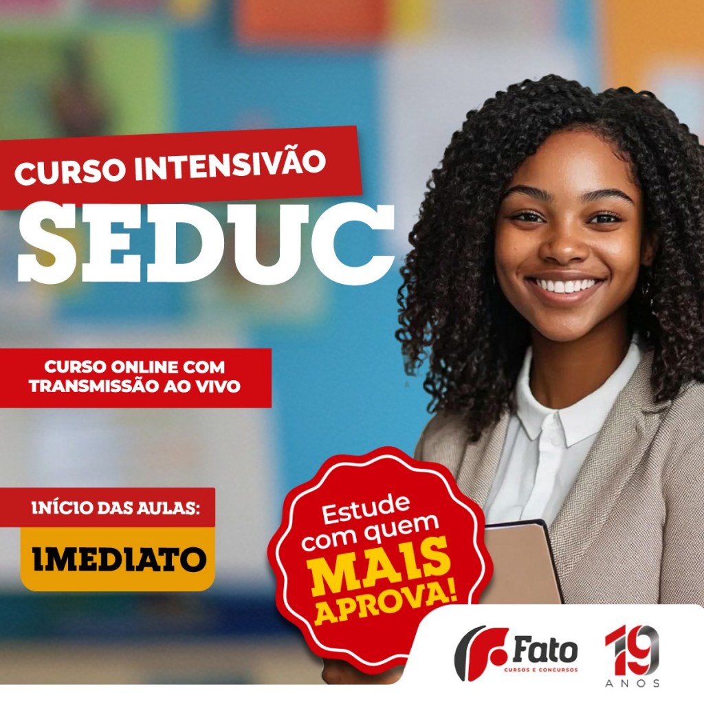 CURSO INTENSIVÃO SEDUC ll – 2024 - ONLINE - Fato Cursos e Concursos