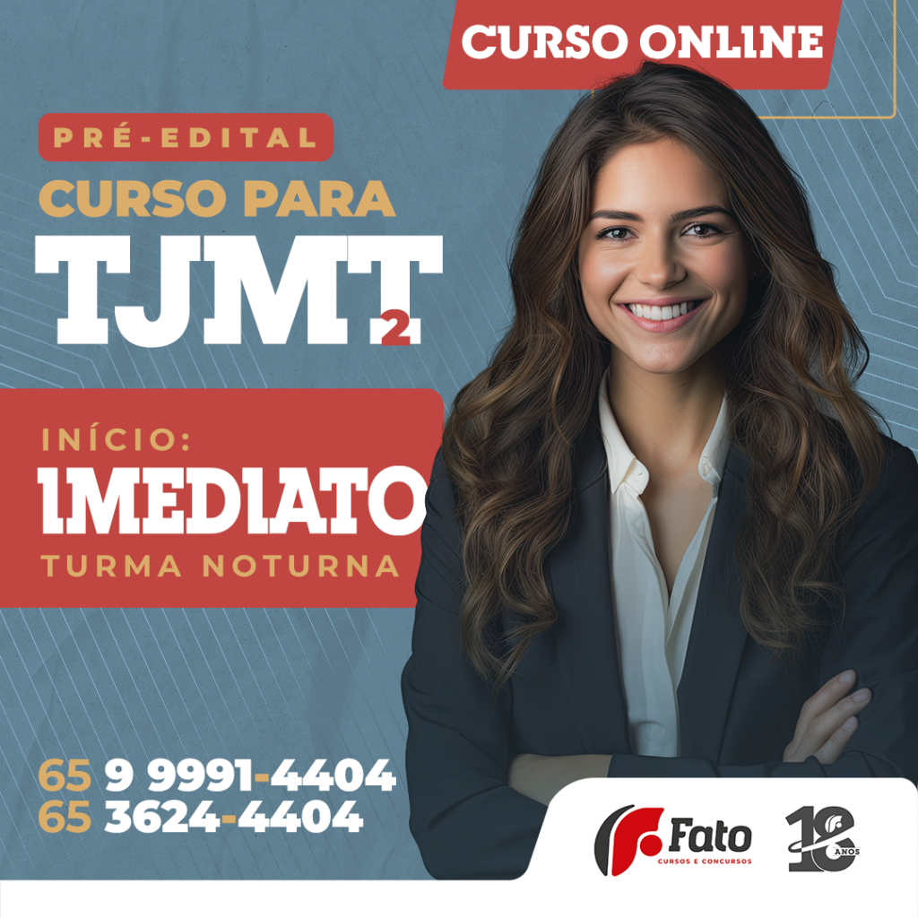 TJMT 2024 - ONLINE - Fato Cursos e Concursos